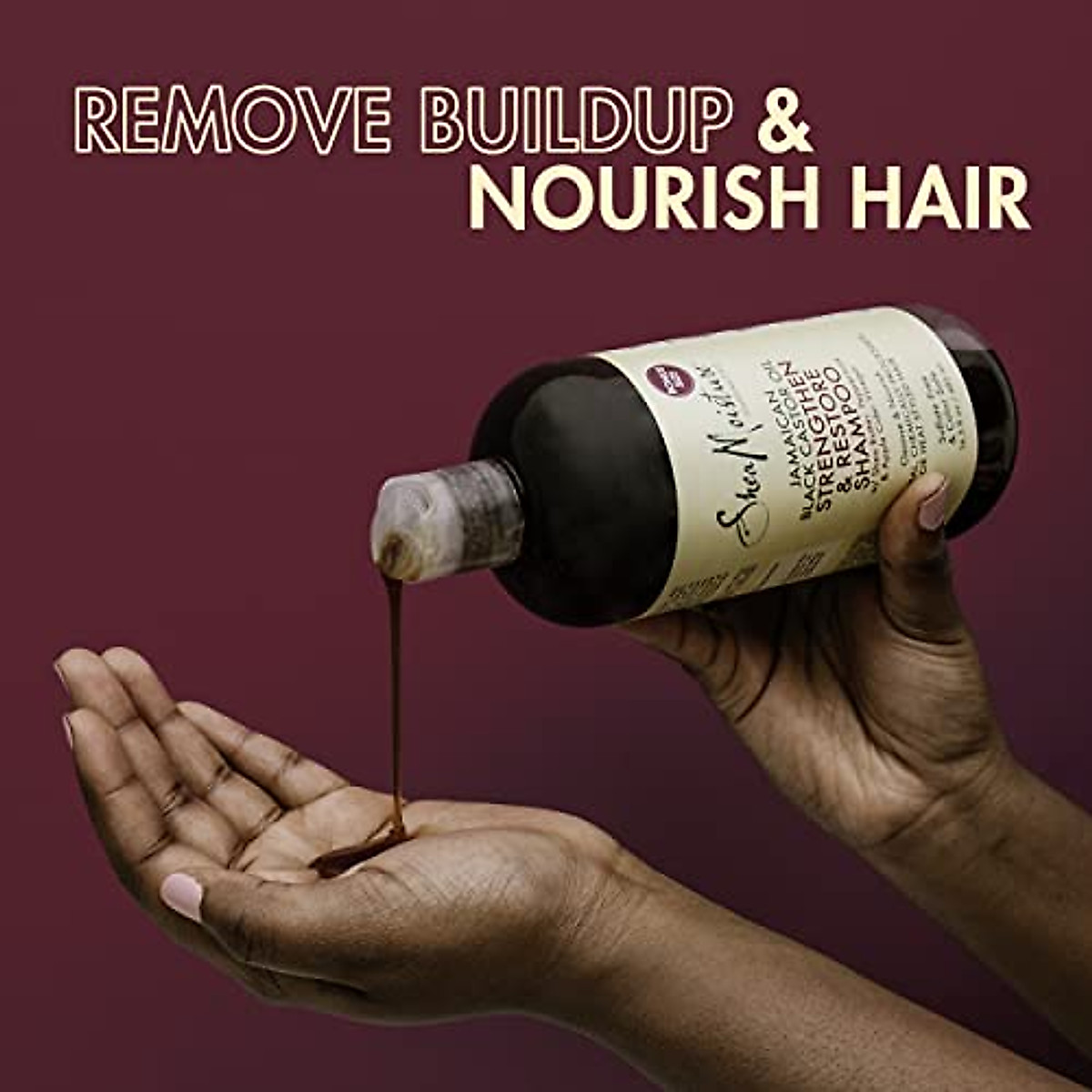 Shea Moisture Shampoo and Conditioner Set, Jamaican Black Castor Oil Strengthen & Restore, 16 Fl Oz Shampoo & 13 Fl Oz Conditioner, Shea Butter, Peppermint & Apple Cider Vinegar, Sulfate Free 