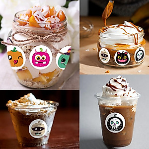 500 PCS Halloween Stickers 2023 New Pumpkin Stickers Ghost Skull Witche Cat Stickers Foam Aesthetic Stickers Water Bottle Stickers Party Decorations Happy Halloween Label Stickers for Kids