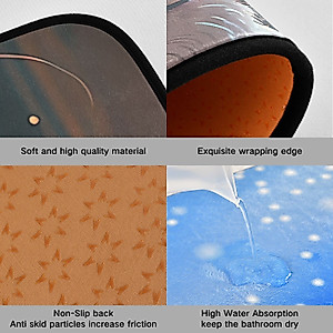 NFMILI (Anime Beautiful Cat) Kitchen Mat 2 PCS Cushioned Anti-Fatigue Kitchen Rug, Waterproof Non-Slip Floor Mats Thick Ergonomic Comfort Standing Mat for Kitchen Sink Laundry room bedroom living room