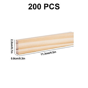 NiToy Wooden Plank Building Blocks 200PCS Sensory Toy for Kids, Montessori STEM Playset with Natural Pine Wood Creative Shapes for Educational Preschool Learning 3D Space Stacking Games for Boys Girls