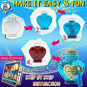 See You Always Magic Fairy Polyjuice Potion Kits for Kids - DIY 15+ Magical Reaction Bottles Witches' Potions Art Craft Kit, Creative Toys for Girls, Fun Gift for Kids 6 7 8 9 10