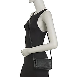 Marc Jacobs H107L01FA21 Groove Black With Gold Hardware Pebbled Leather Women's Mini Shoulder Bag