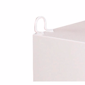 JOBOX Crescent 50 Gallon White Square Steel Liquid Transfer Tank for Trucks - 485000, 23.25x24x23.25