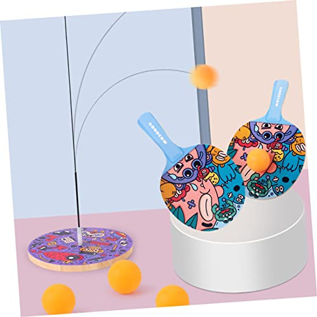 BIUDECO 1 Set Table Tennis Trainer Practice Tool Table Tennis Practicing Toys Pong Training Device Indoor Game Toys Sports Plaything Portable Table Tennis Household Suit Abs Child