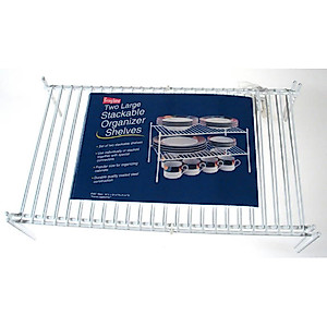 Grayline Panacea 40183, 2 Large Stackable Shelves, White