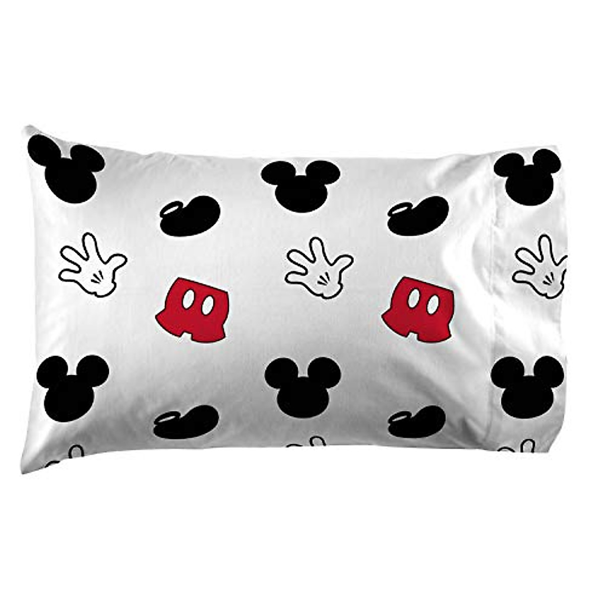 Jay Franco Disney Mickey Mouse Cute Faces 4 Piece Twin Bed Set - Includes Comforter & Sheet Set - Super Soft Fade Resistant Polyester - (Official Disney Product)