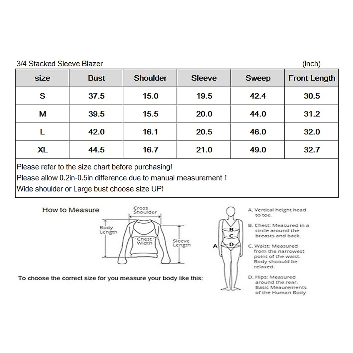 Black Blazers for Women Business Casual Lined Summer Blazer for Women Lightweight Ruched 3/4 Sleeve Open Front Work Office Light Fitted Suit Blazer(L)