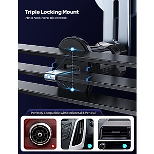 Lamicall Car Phone Mount & Foldable Phone Stand White -Bundle