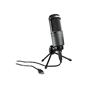 Audio-Technica AT2020USB Cardioid Condenser USB Microphone (Discontinued),black