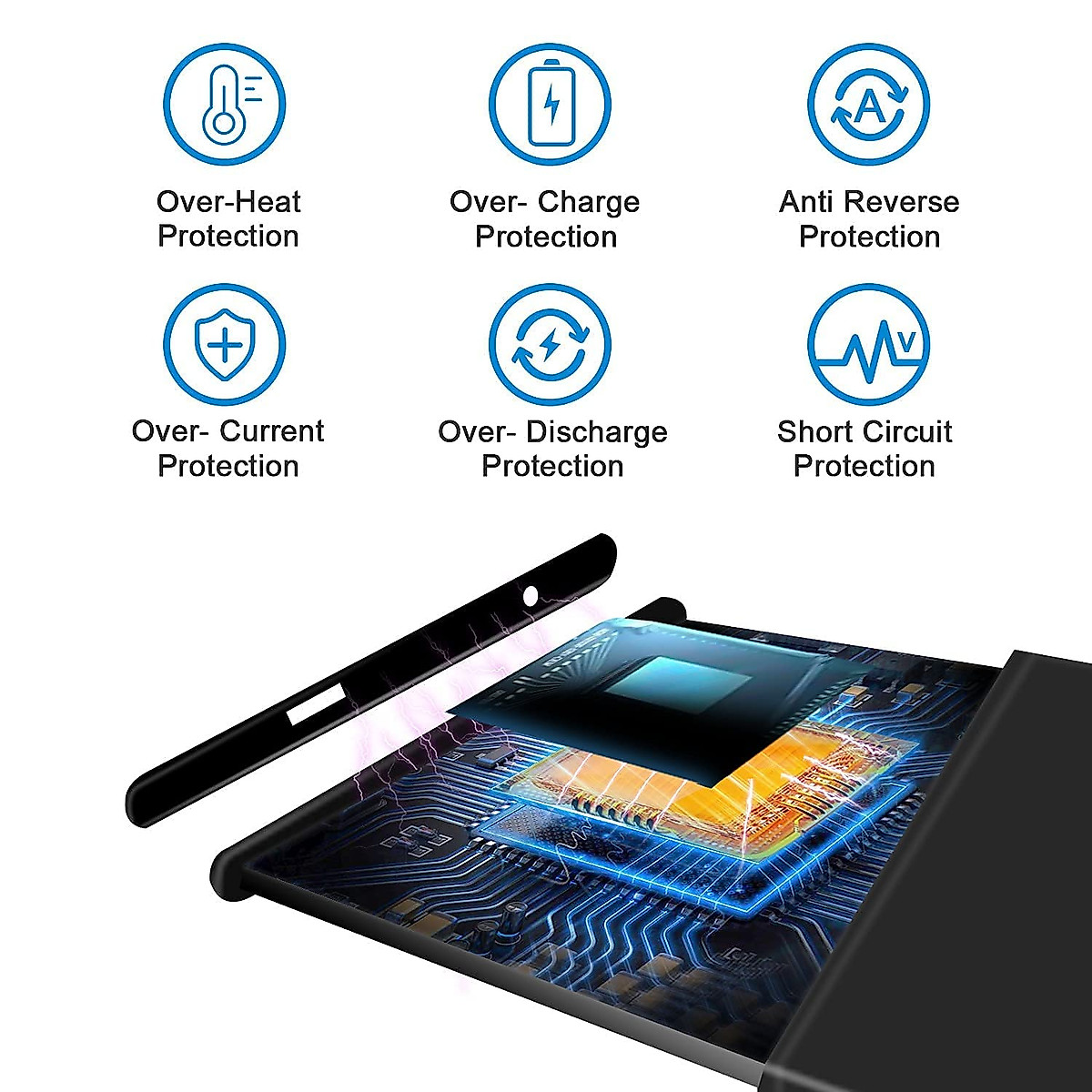 DDONG(Flame Bird Co., Ltd) for Huawei Mate SE BND-L34 BND-L24 P30 Lite Mate 10 Lite Replacement Battery HB356687ECW with Repair Tool Kit