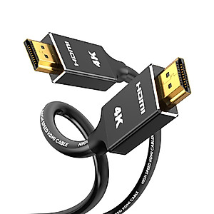 Capshi 4K Long HDMI Cable 25 FT, 18Gbps High Speed in-Wall CL3 Rated HDMI Cord 2.0, 4K HDR,HDR10,HDCP 2.2,ARC,Video 4K Ultra HD,2160p,HD 1080p,3D, Compatible with Roku TV/HDTV/PS5/Blu-ray