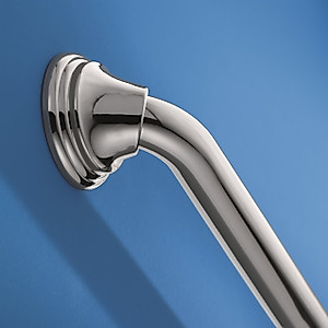 Moen LR8716D3GBN Home Care Safety 16-Inch Designer Bathroom Grab Bar with Curled Grip, Brushed Nickel