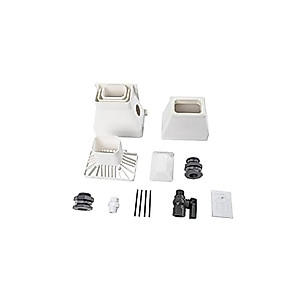 ZROYbmu 2023 Latest Version Upgraded Rainwater Collection System for 2" X 3", 3" X 4" Residential Downspout Diverter with Filtration and PVC Valve Kit, PVC White