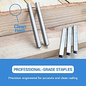 meite 22 Gauge 71 Series 316 Stainless Steel Upholstery Staples, 3/8-Inch (9.1 mm) Crown 3/8-Inch Length Fine Wire Staples Marine Upholstery Staples for Stapler Gun (10,000 Counts)