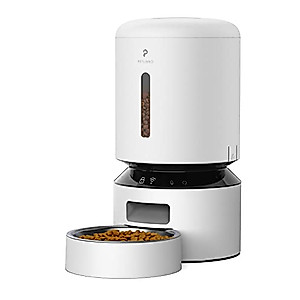 PETLIBRO Automatic Cat Feeder, 5G WiFi Pet Feeder with APP Control for Pet Dry Food, Low Food & Blockage Sensor, 1-10 Meals Per Day, Up to 10s Meal Call for Cat and Dog