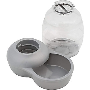 Petmate Replendish Automatic Cat and Dog Feeder 4, Pearl Silver Grey, 2 LB