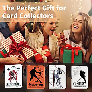 WeoTca 900 Pockets Baseball Card Binder, 9-Pocket Card Collections Trading Card Binder 50 Pages Double-Sided Cards Holder with Zipper 3-Ring Card Album for Sports Baseball Card Sleeves Protectors