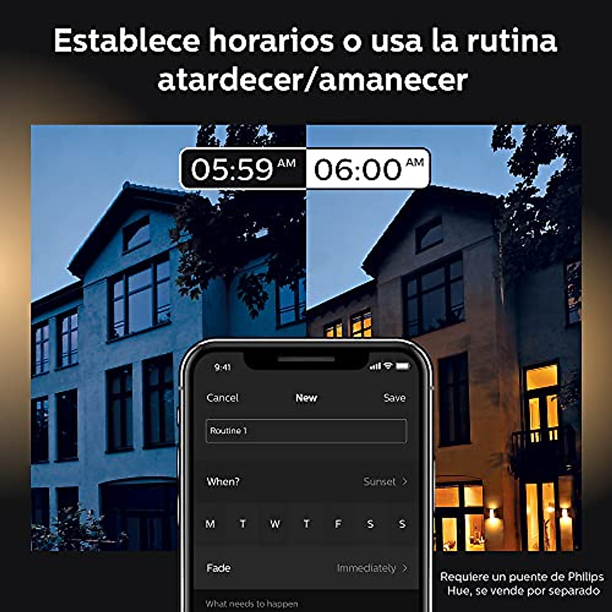 Philips Hue White Outdoor PAR38 13W Smart Bulbs (Philips Hue Hub required), 2 White PAR38 LED Smart Bulbs, Works with Alexa, Apple HomeKit and Google Assistant