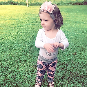 Renotemy Infant Baby Clothes Girl Newborn Outfits Long Sleeve Romper Pants Set 0-3 Months Baby Girl Clothes Outfit Sets