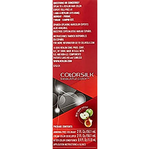 Revlon ColorSilk Haircolor, Dark Auburn, 4.40 Total Ounces (Pack of 3)