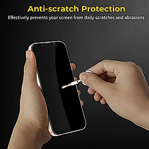 UNBREAKcable 3-Pack Screen Protector for iPhone 14/ iPhone 13/13 Pro, Double Shatterproof Tempered Glass [Easy Installation Frame] [9H Hardness] [99.99% HD Clear] [Case Friendly] for iPhone 6.1 inch