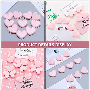 YARNOW 20pcs PlasticBag Clips Heart Shape Chip Bag Sealers Clamps Snack Coffee Potato Storage Sealing Slap Photo Picture Paper Holder for Kitchen Office, Pink, 3.2X2.5X1CM (TWGQRPH1017UYH103K0)