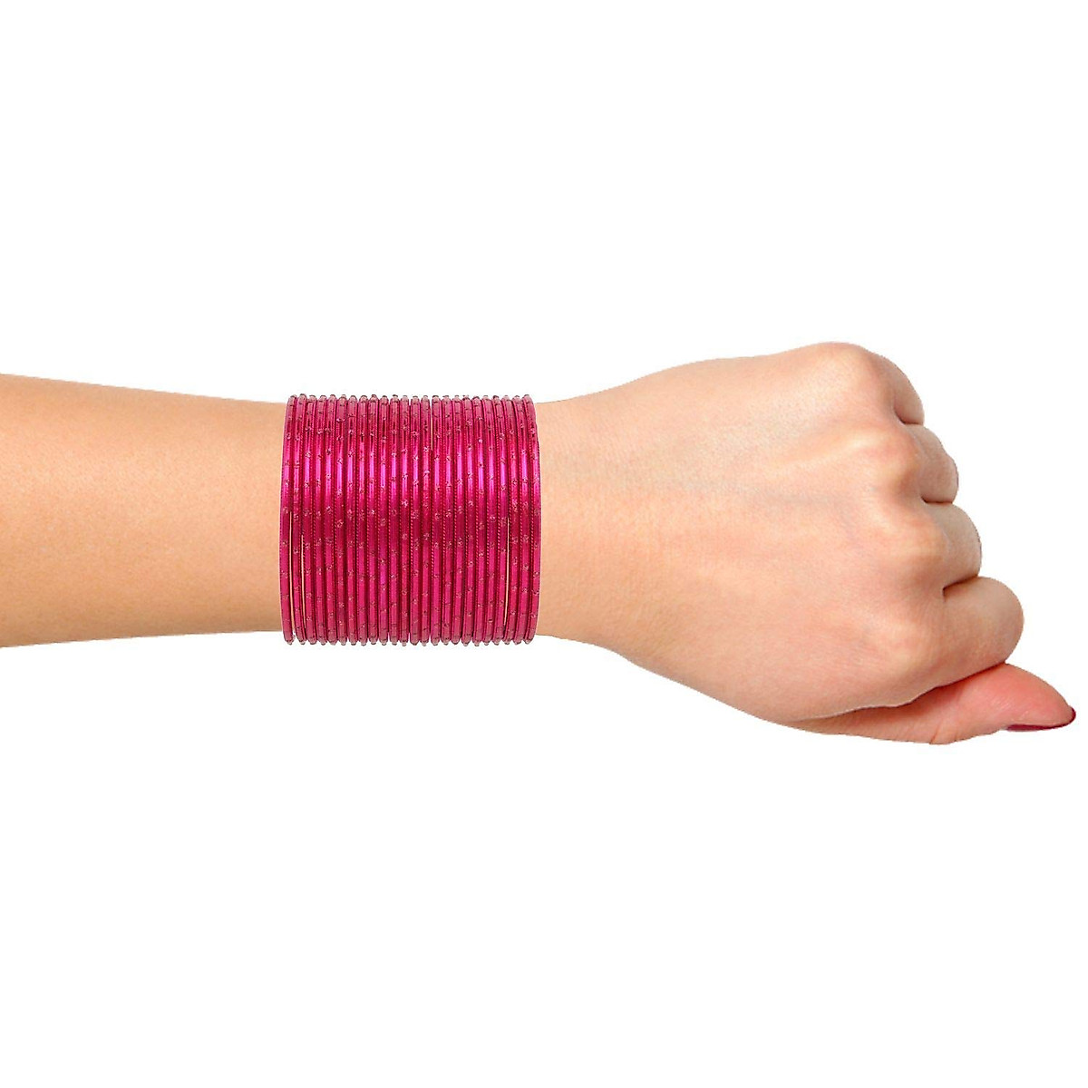 Efulgenz Indian Bangles Set Bollywood Plain Metal Bangle Bracelets Costume Jewelry for Women