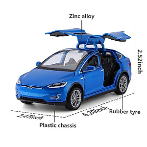 Diecast Toy Car Model X,Zinc Alloy Casting Pull Back Vehicles,1:32 Scale for 4 to 12 Years Old Toddlers Kids Toy Gift - with Lights and Music