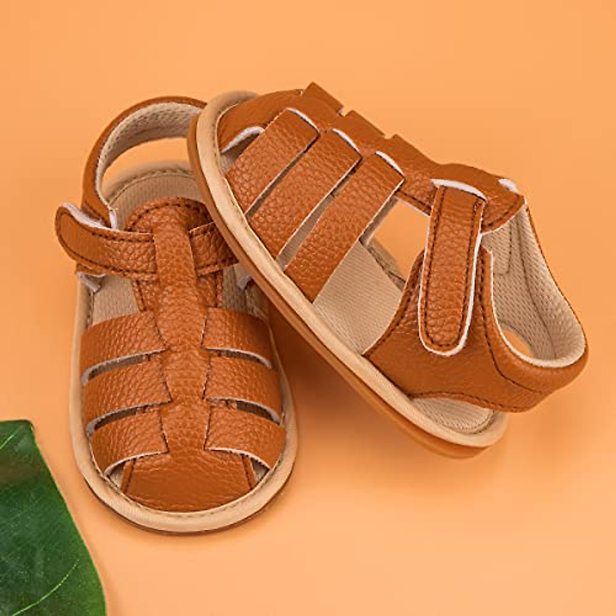 Babelvit Infant Baby Girls Boys Soft Summer Sandals Casual Dress Shoe Anti Slip Rubber Sole Outdoor Flats Toddler First Walker Shoes