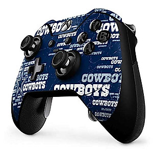 Skinit Decal Gaming Skin compatible with Xbox One Elite Controller - Officially Licensed NFL Dallas Cowboys Blast Design