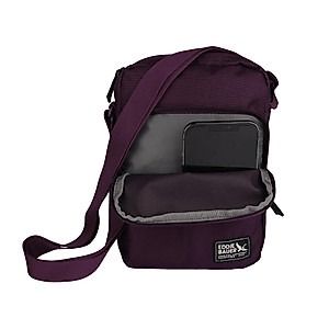 Eddie Bauer Jasper Crossbody Bag | Everyday Carry | Lightweight | Travel | Adjustable | 3L, Dark Plum, One Size