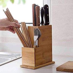 NC Vertical Knife Holder, Universal Knife and Accessory Storage Box, 5 Slots