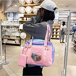 BOYOWO Japanese Bag kawaii wallet Anime Sticker tote bag ita bag crossbody kawaii stuff cute school supplies aesthetic messenger bag backpacks for woman essentials