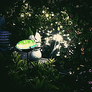 Solar Lantern Outdoor Lanterns Yard Lawn Ground Patio Lights Decorative Hanging Garden Light Decor Metal Blue Yellow Pink Lamp (Art Deco)