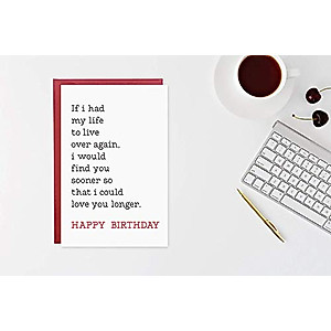 Romantic Birthday Card,Love Cards For Boyfriend Girlfriend Husband Wife Him Her