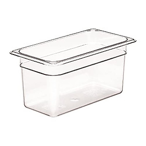 Cambro Clear Food Pan, Third Size (6-15/16 x 12-3/4) - 6"