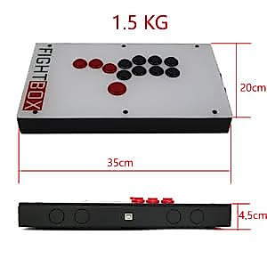 FightBox F1-PC-B All Buttons Leverless-Style Arcade Joystick Fight Stick Game Controller For PC Sanwa OBSF-24 30
