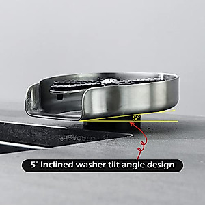 9-Holes Glass Rinser for Kitchen Sink-304 Stainless Sink Glass Washer-Faucet Glass Rinser-Glass Washer for Sink-Automatic Cup Washer,Cup Rinser,Cup Cleaner for Sink-Bottle Rinser Sink Accessories