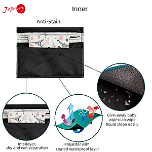 Joyo roy Small Wet Bag Mini Wet Bag Period Bag Black for Private Secret Waterproof Reusable for Girls Women Multi Use for Mama Cloth/Menstrual Pads/Sanity Cups/Breast Pads/Make Up Remover Pads