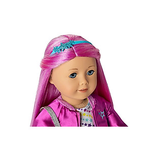 American Girl Truly Me 18-inch Doll #87 with Blue Eyes, Magenta Hair, and Lt-to-Med Skin with Warm Undertones, For Ages 6+