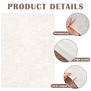 60 Sheets A4 Mulberry Paper Sheets Natural Fiber Rice Paper 8.5 x 11in Decoupage Paper Decorative Paper Tissue Paper for DIY Crafts, Calligraphy, Painting, Gift Wrap