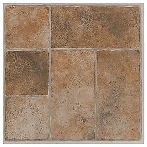 Nexus Self Adhesive 12-Inch Vinyl Floor Tiles, 20 Tiles - 12" x 12", Quartose Granite Pattern - Peel & Stick, DIY Flooring for Kitchen, Dining Room, Bedrooms & Bathrooms by Achim Home Decor