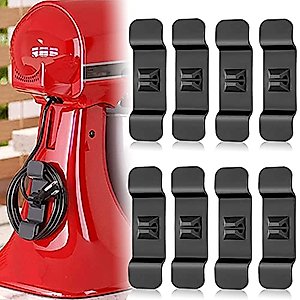 Cord Organizer for Appliances 8PACK Appliance Cord Wrapper,Cord Winder for Small Appliances, Mixer, Blender, Coffee Maker, and Air Fryer, Small Appliance Parts & Accessories(black) Cord Winder