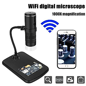 SDGH 1000X Digital Microscope 1080P high-Definition Microscope Smart Phone Camera Video for PCB Welding Slideshow Viewing etc (Color : Type C, Size : See Figure)