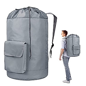 Laundry Bag Backpack Extra Large, 115L Laundry Backpack with Padded Shoulder Strap, Sturdy Travel Laundry Bag, Hanging laundry bag for College Dorm, Apartment, Durable Laundry Backpack Bag for Student