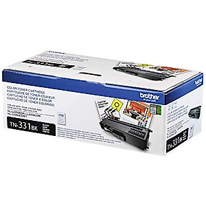 Brother Genuine TN-331BK (TN331BK) Black Laser Toner Cartridge 2-Pack