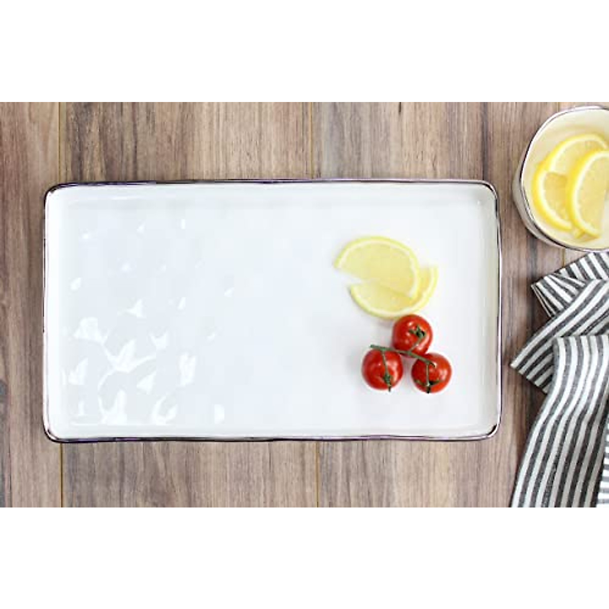 Pampa Bay Bianca Rectangular Tray