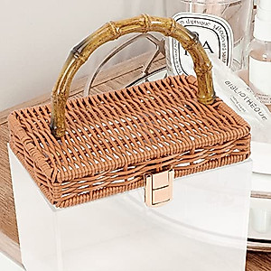 Zerodeko Box makeup travel vanity bag with mirror large desk travel cosmetic case cosmetic cases for traveling transparent storage case skin care storage Bamboo bridesmaid Organizer Acrylic