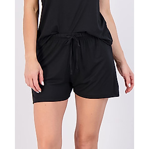 3 Pack: Womens Cami PJ Top and Shorts Pajama Sets Short Pajamas Women PJs Sleepwear Sexy Two Piece Lingerie Lounge Plaid Silk Tank Cute Matching Soft Satin Night Wear Womans Loungewear - Set 3, L