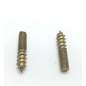 Hanger Bolt M6x30 Double Headed Bolt Self-Tapping Screw for Furniture 10Pcs